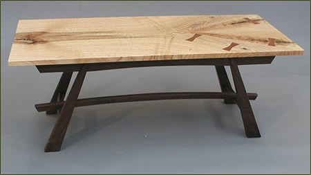 Oak and walnut coffee table – Rick Stein, Furniture Builder